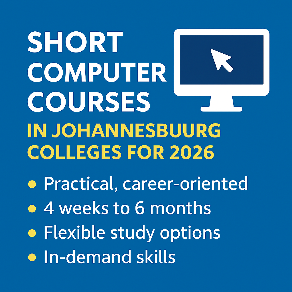 Short Computer Courses in Johannesburg Colleges for 2026 - APS Score